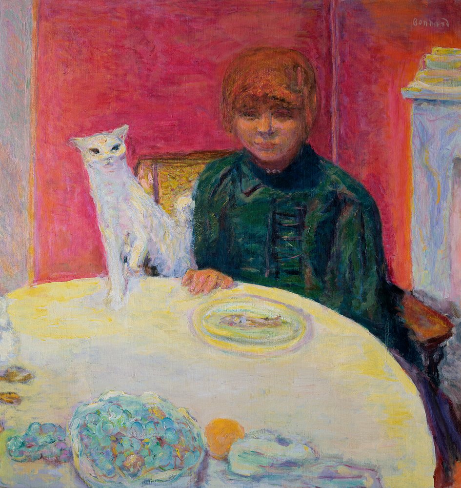 Woman with a Cat by Pierre Bonnard: Buy fine art print