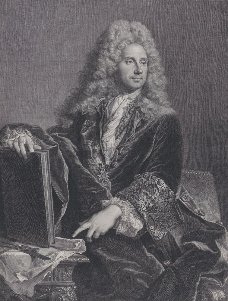 Portrait of Robert de Cotte, 1722 by Pierre Drevet