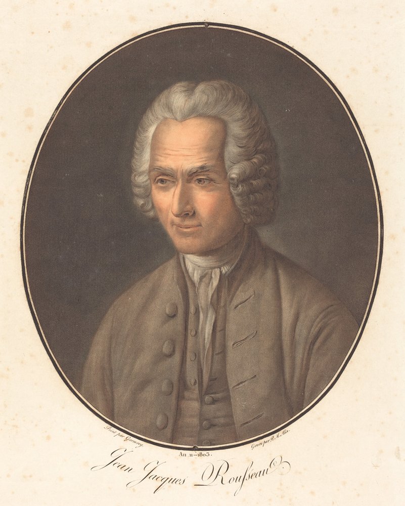 Jean Jacques Rousseau by Pierre Michel Alix