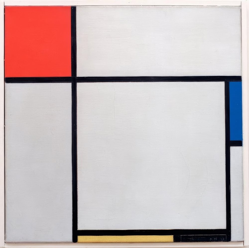 Composition; Composition with Red, Blue, Yellow and Black