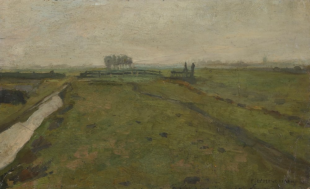 Landscape near Amsterdam, c. 1902. by Piet Mondrian