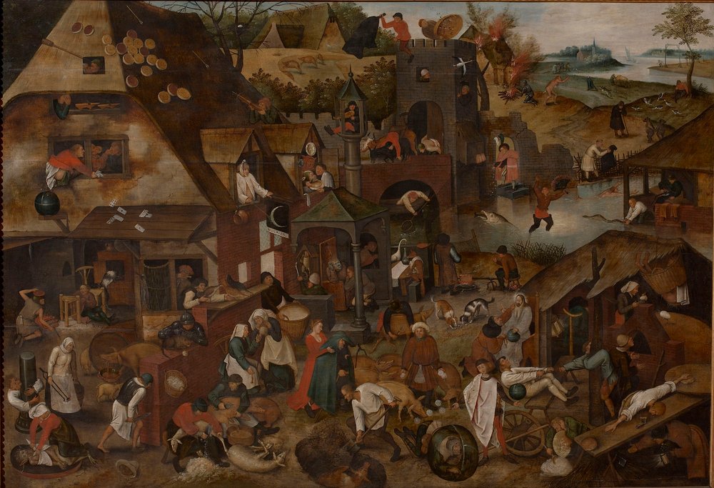 Flemish Proverbs, 1607 by Pieter Brueghel the Younger