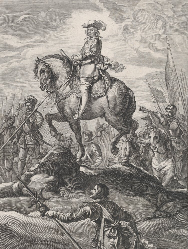 Plate 8: Ferdinand on Horseback Crossing the Alps, from Guillielmus ...