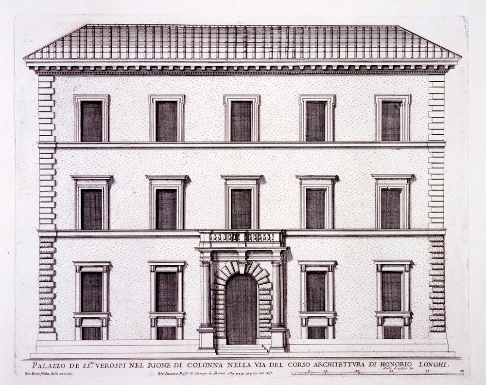 Palazzo Verospi, Rome, from 'Palazzi di Roma', part II