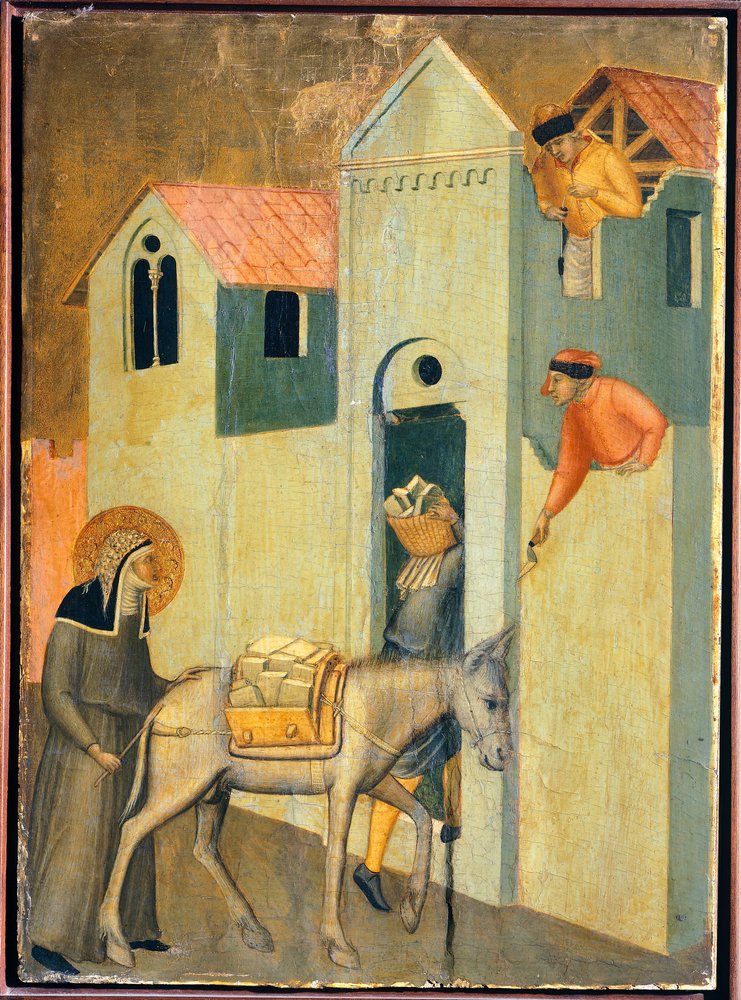 The Blessed Goes Begging the Materials to Build the Monastery