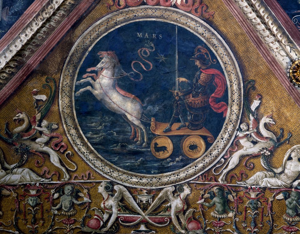 The Chariot of Mars, Allegory (detail) by Pietro Perugino