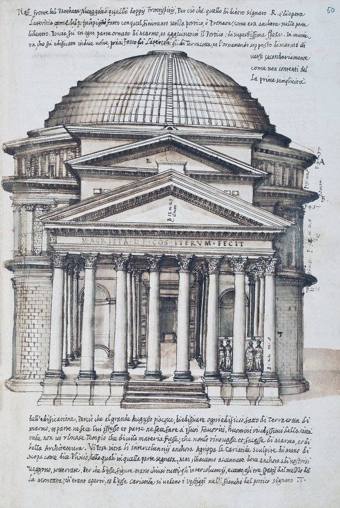 pantheon elevation drawing