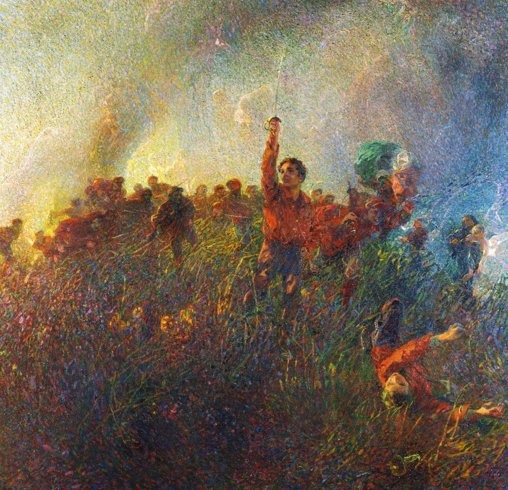 The Red Vanguard of Argonne by Plinio Nomellini