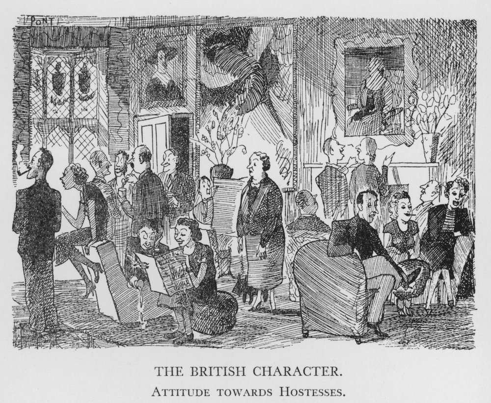 The British Character, Attitude towards Hostesses by Pont