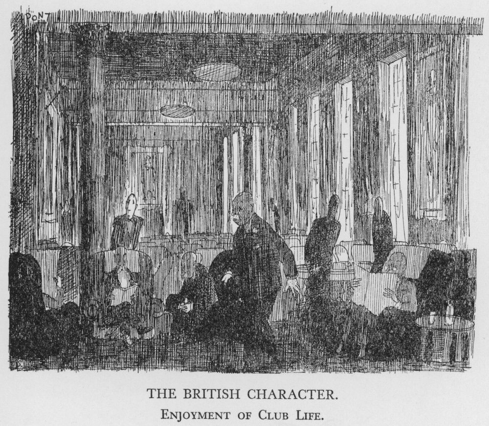 The British Character, Enjoyment of Club Life by Pont