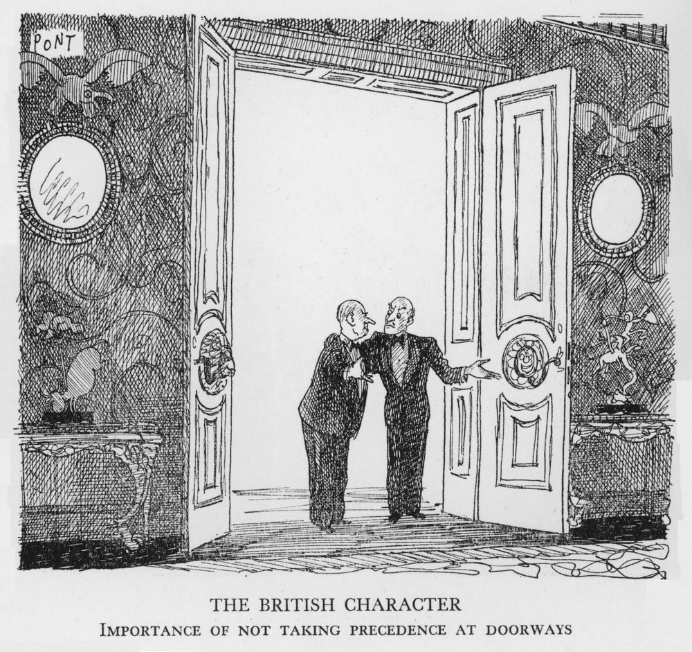 The British Character, Importance of not taking precedence at doorways