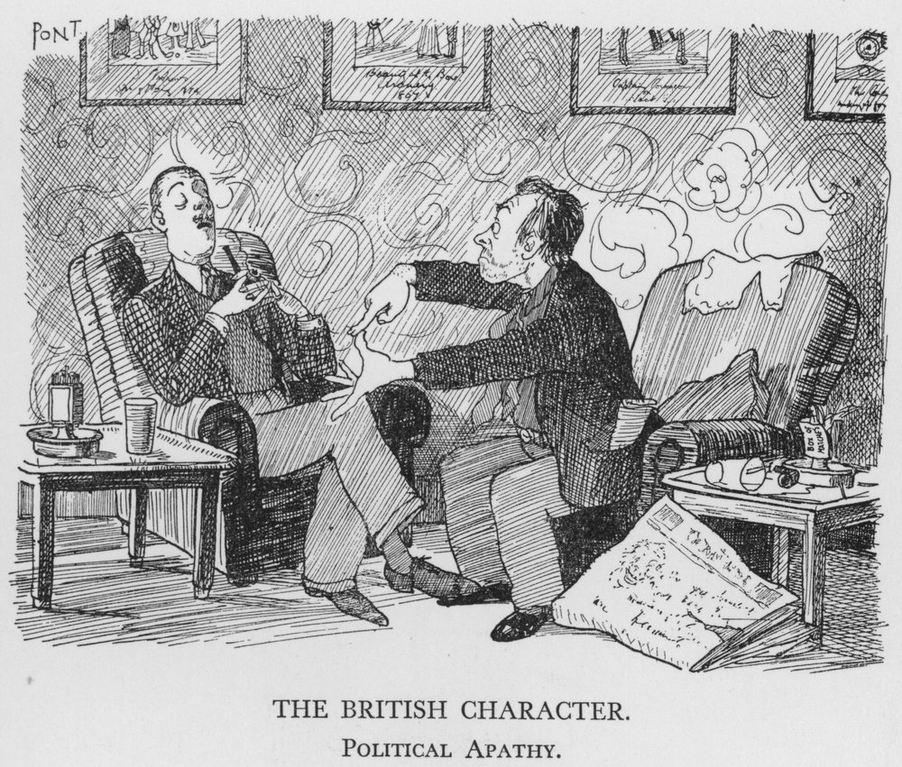 The British Character, Political Apathy by Pont