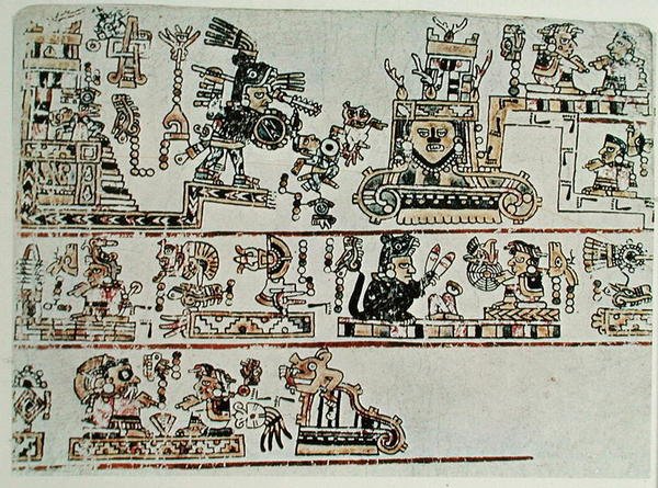 Facsimile copy of Codex Bodley, detail, c.1521
