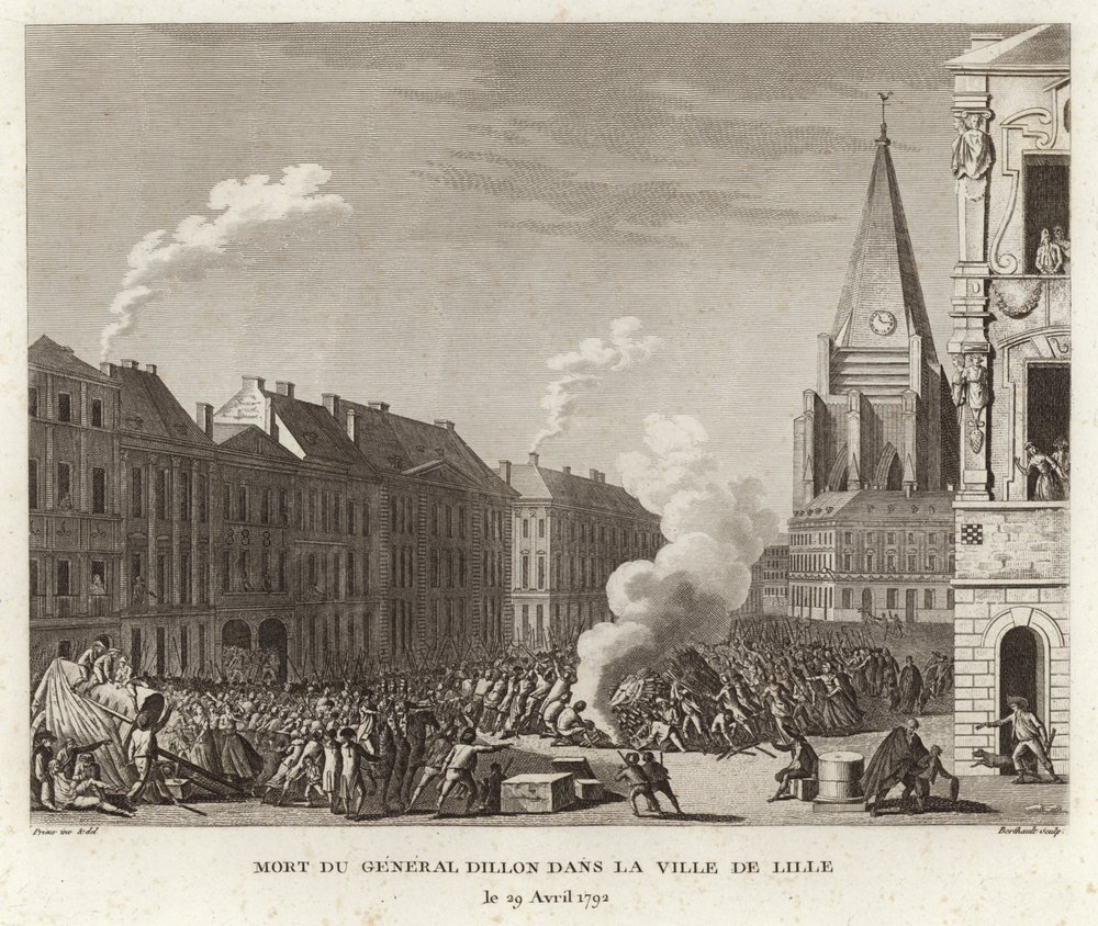 The Death of General Dillon in the Ville de Lille by Prieur