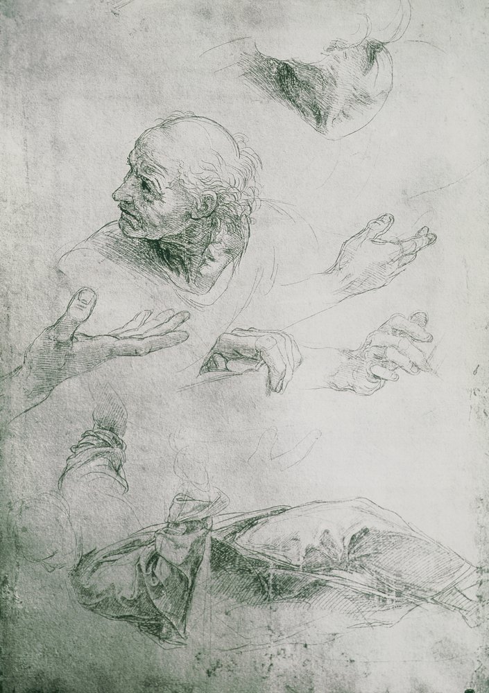 Studies for the Figure of Bramante