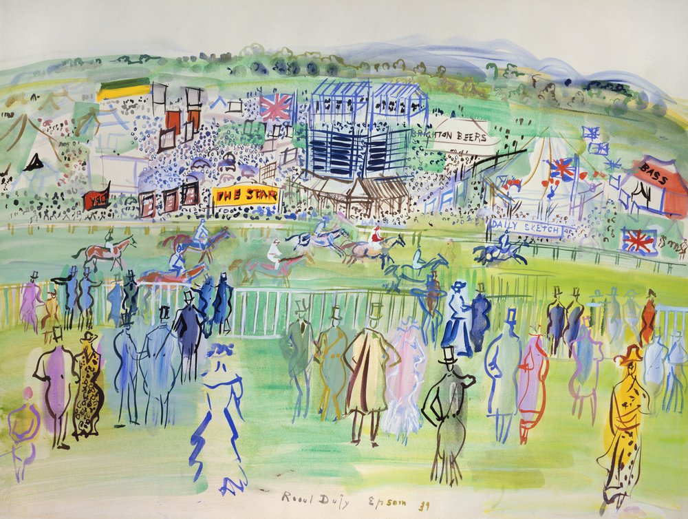Epsom, The Racecourse by Raoul Dufy: Buy fine art print