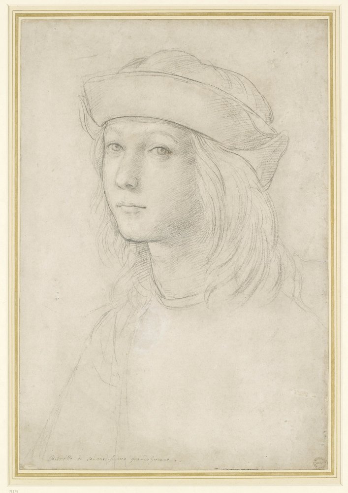 Self portrait by Raffaello Sanzio Raphael: Fine art print