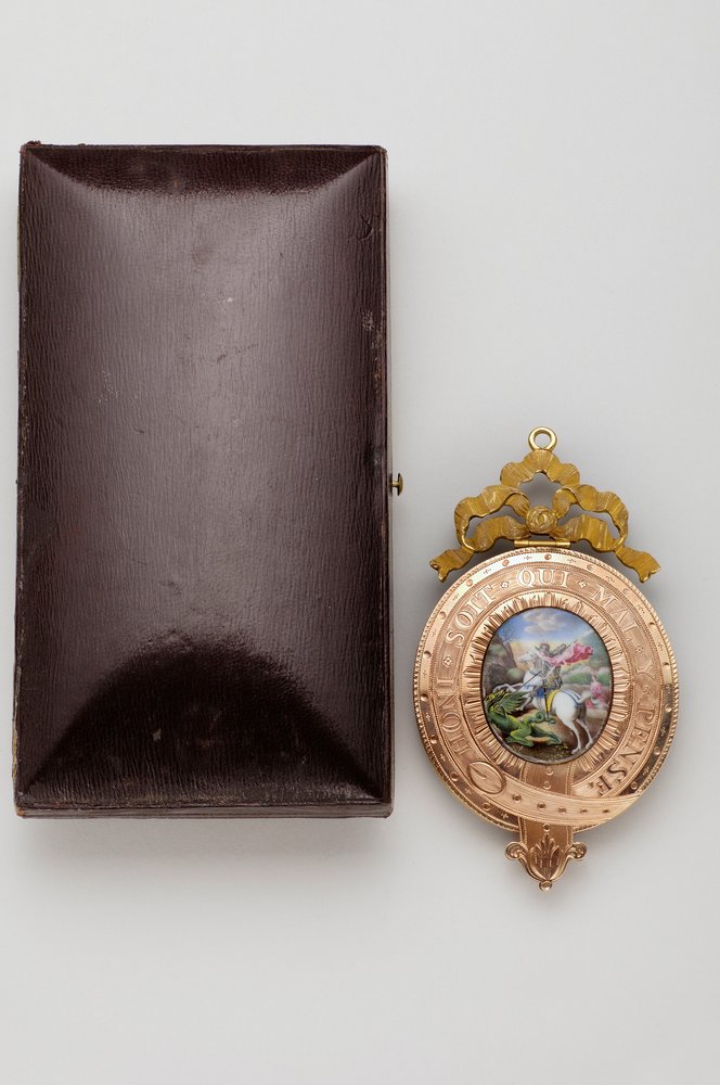 Order of the Garter - the Lesser George - Reverse of the pendant, with ...