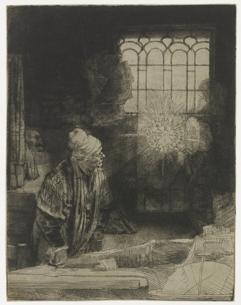 A Scholar in His Study by Rembrandt van Rijn
