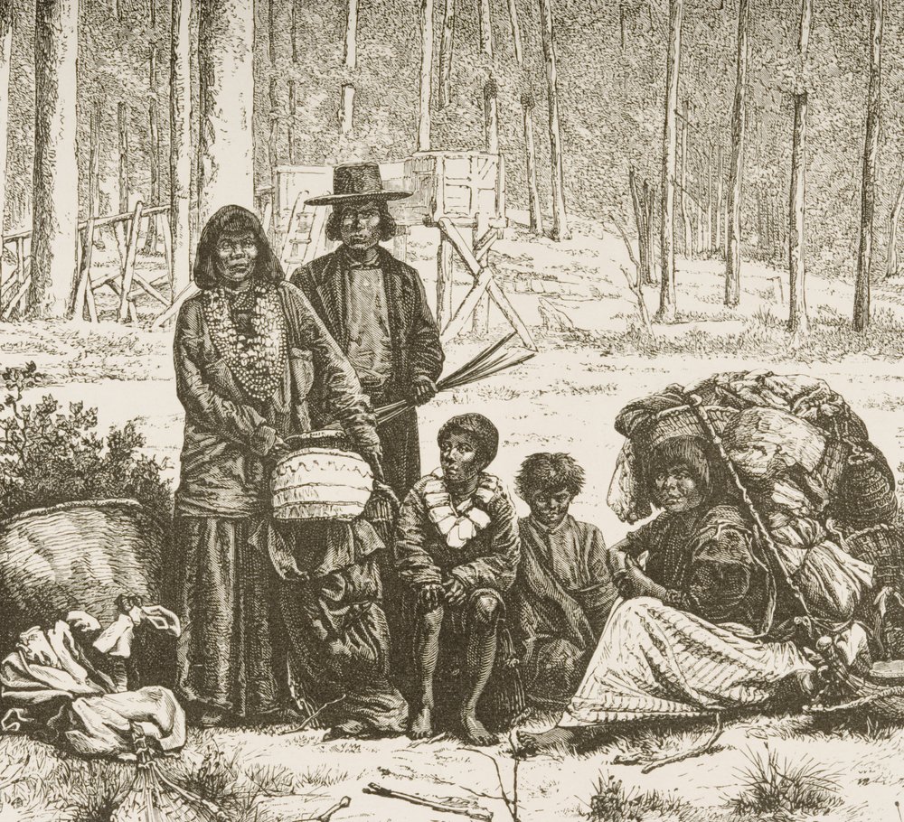 Native American Family Group West of the Rocky Mountains
