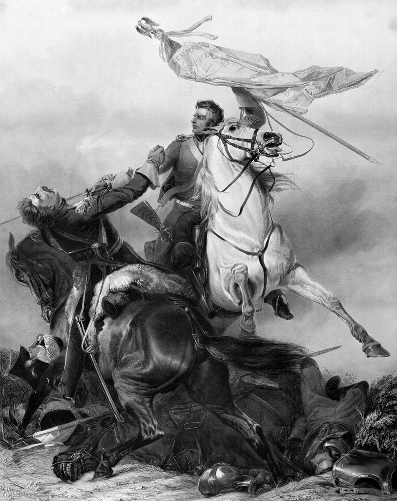 Fight for the Standard - Sergeant Ewart capturing the Eagle of the ...