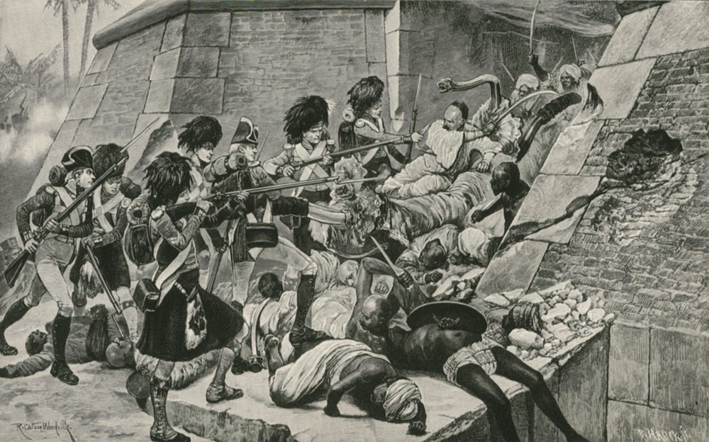 The British Troops Storm Seringapatan, the Capital of Sultan Tippu