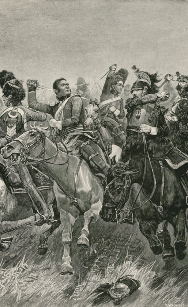 The Gallant Charge of the Scots Greys at the Battle of Waterloo