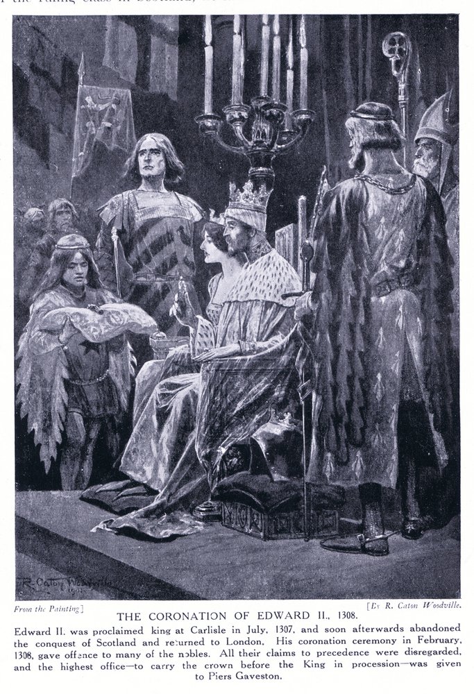 The coronation of Edward II AD1308, 1920's