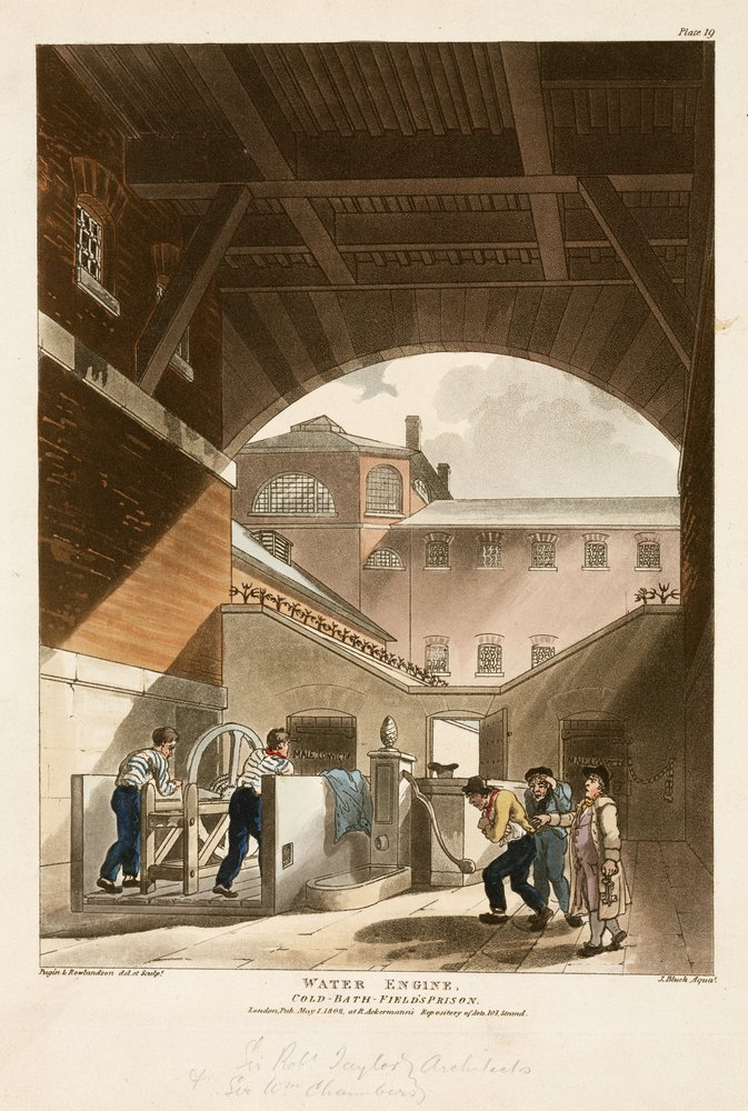 Water Engine, Cold Bath Field's Prison by John Pardon