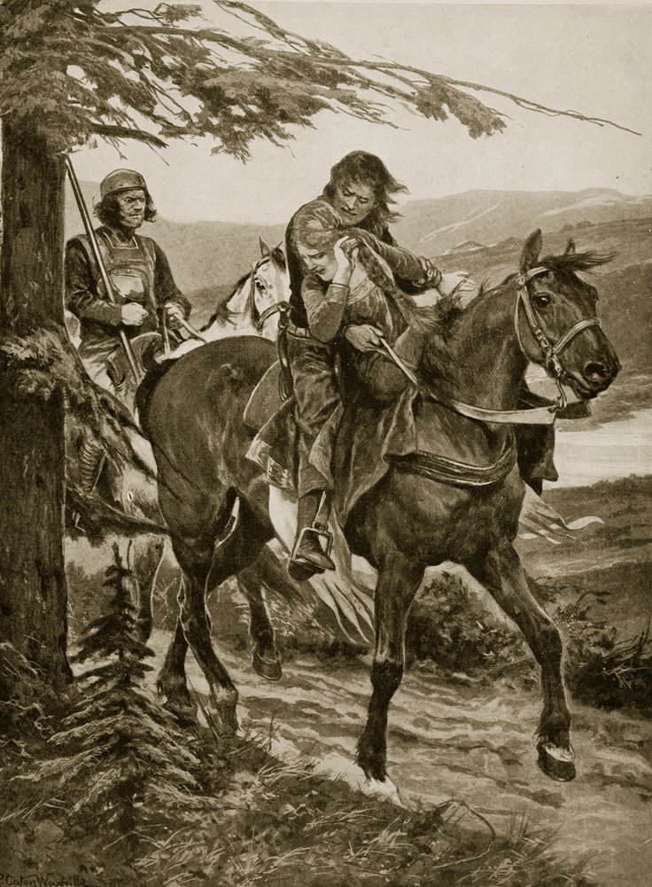King Dermot Carries off Devorgil, Illustration from 'Hutchinson's Story ...