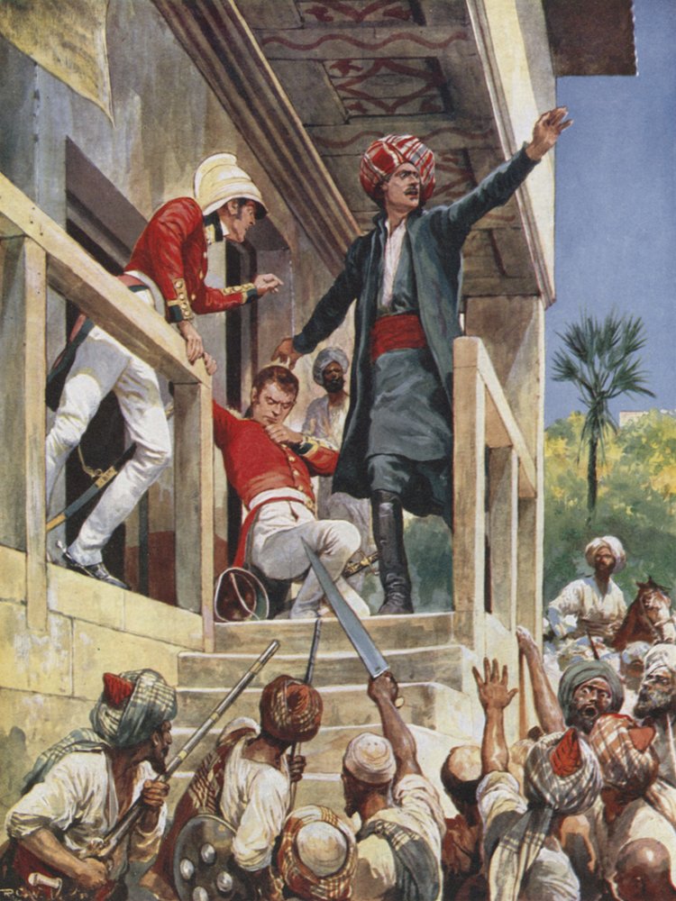 The Attack on the House of Sir Alexander Burnes, 1841