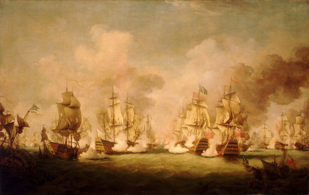 The Battle of Barfleur by Richard Paton: Fine art print