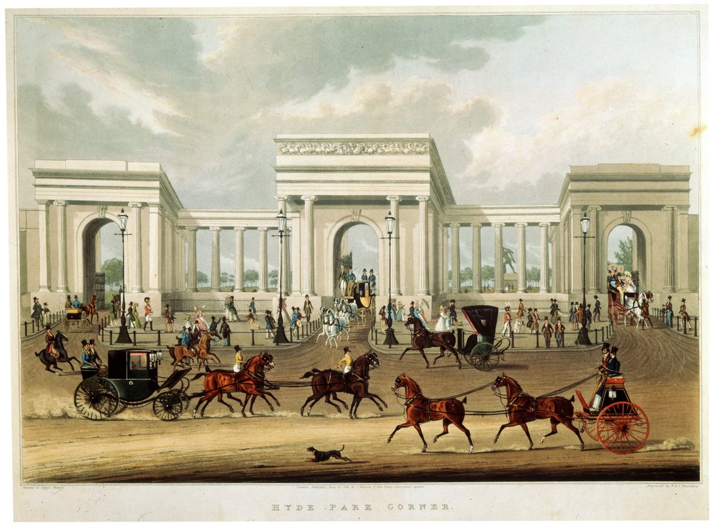Hyde Park Corner, 1828 by Richard Rosenberg