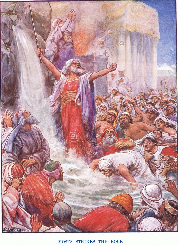 Moses Strikes the Rock by Robert Ambrose Dudley