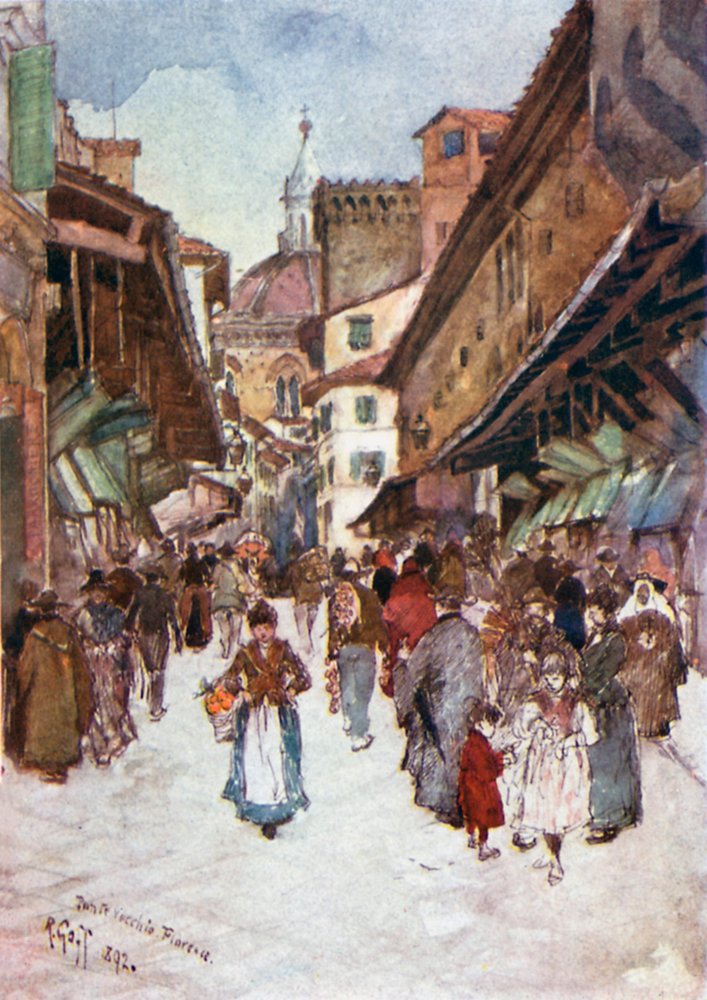 The Ponte Vecchio by Robert Charles Goff: Fine art print