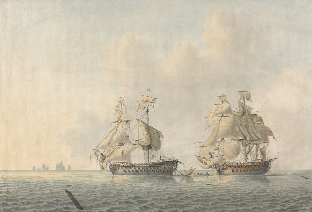 An English Man-of-War Taking Possession of a Ship
