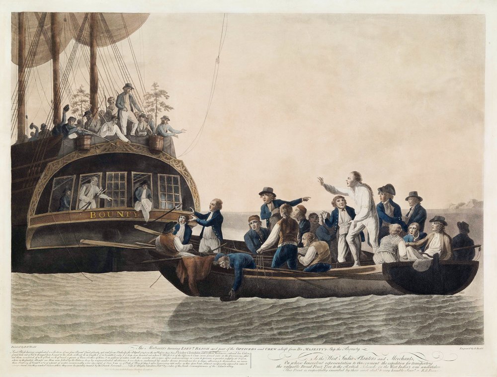 The Mutineers Turning Lieutenant Bligh and Part of the Officers and ...