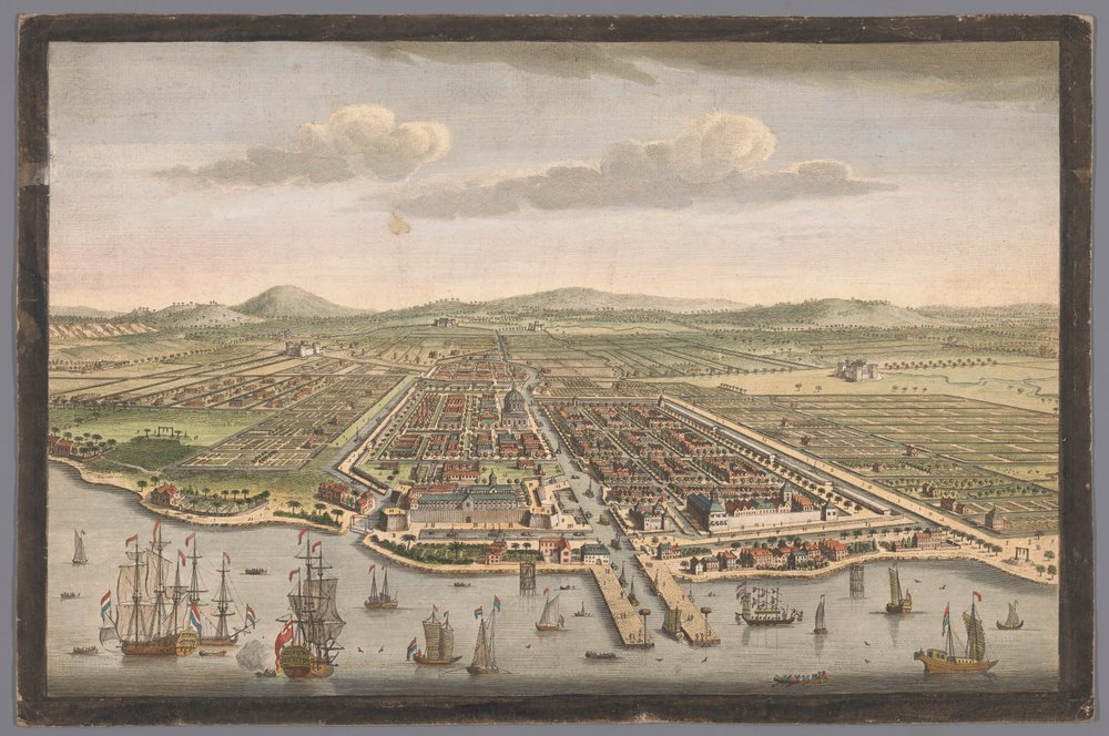 The city of Batavia in the island of Java and capital of all the Dutch ...