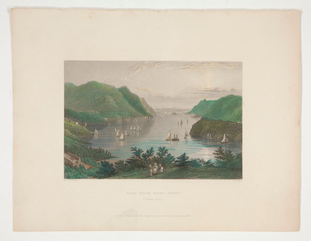 View from West Point (Hudson River), illustration for Nathaniel Parker Willis