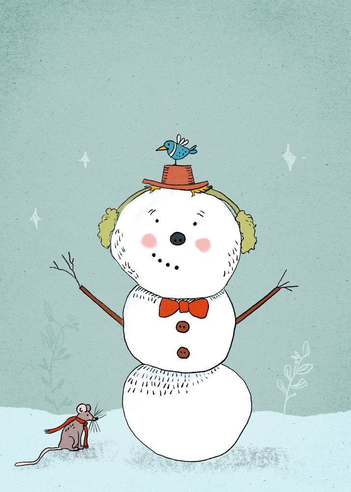 Merry Little Snowman, 2019 by Roberta Murray