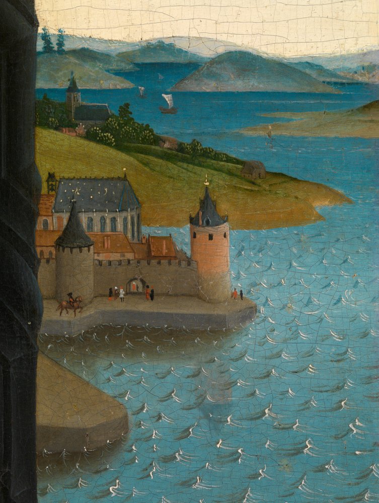 Saint Luke Drawing the Virgin's Portrait (detail)