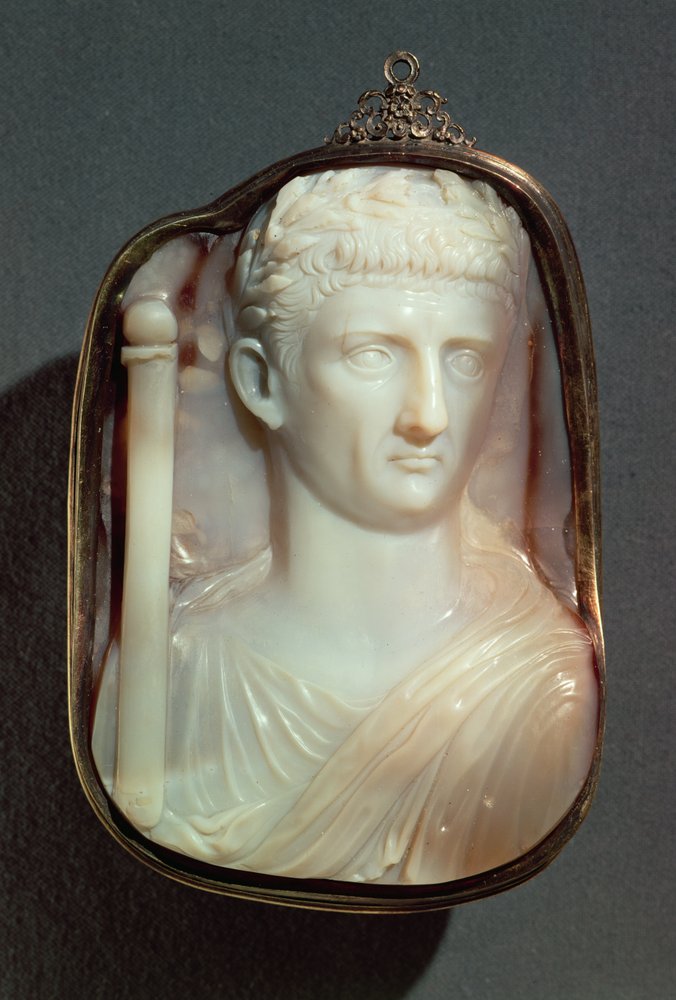 Agate Cameo, bearing the portrait of Emperor Claudius