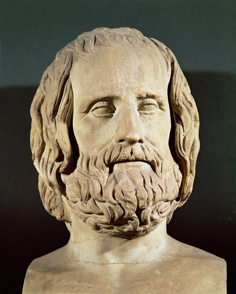 Bust of Euripides by Roman: Highest-quality art reproduction