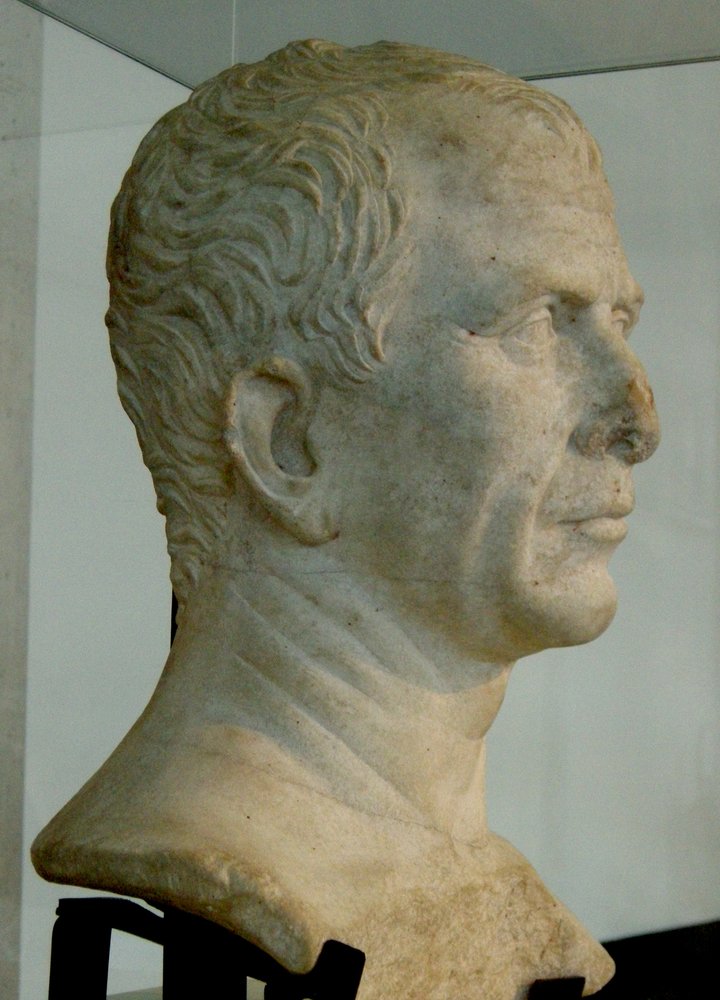 Bust of Julius Caesar by Roman: Premium art reproduction