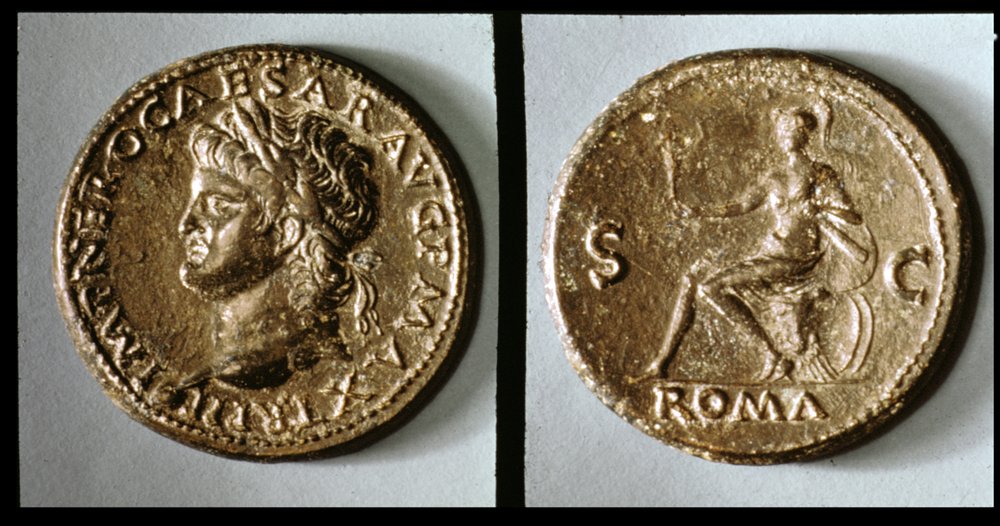 Coin Depicting Nero by Roman: Buy fine art print