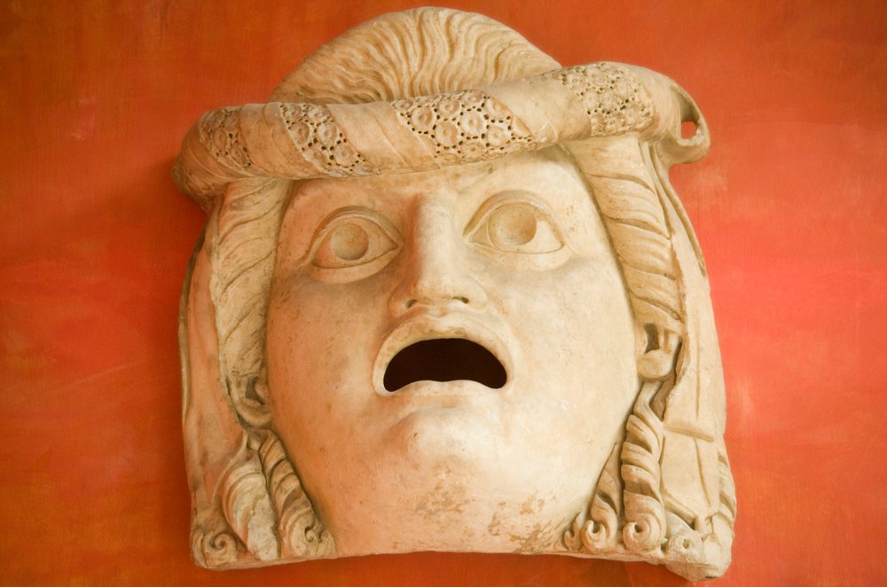 Mask with open mouth, Roman Imperial Period (30 BC-500 AD)