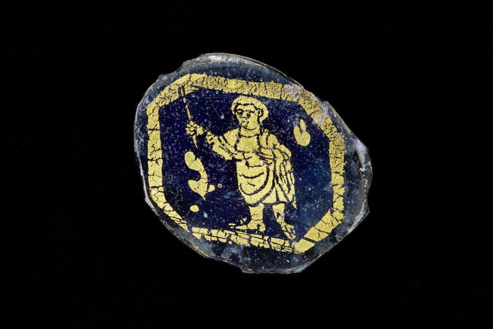 Medallion with Christ holding wand by Roman