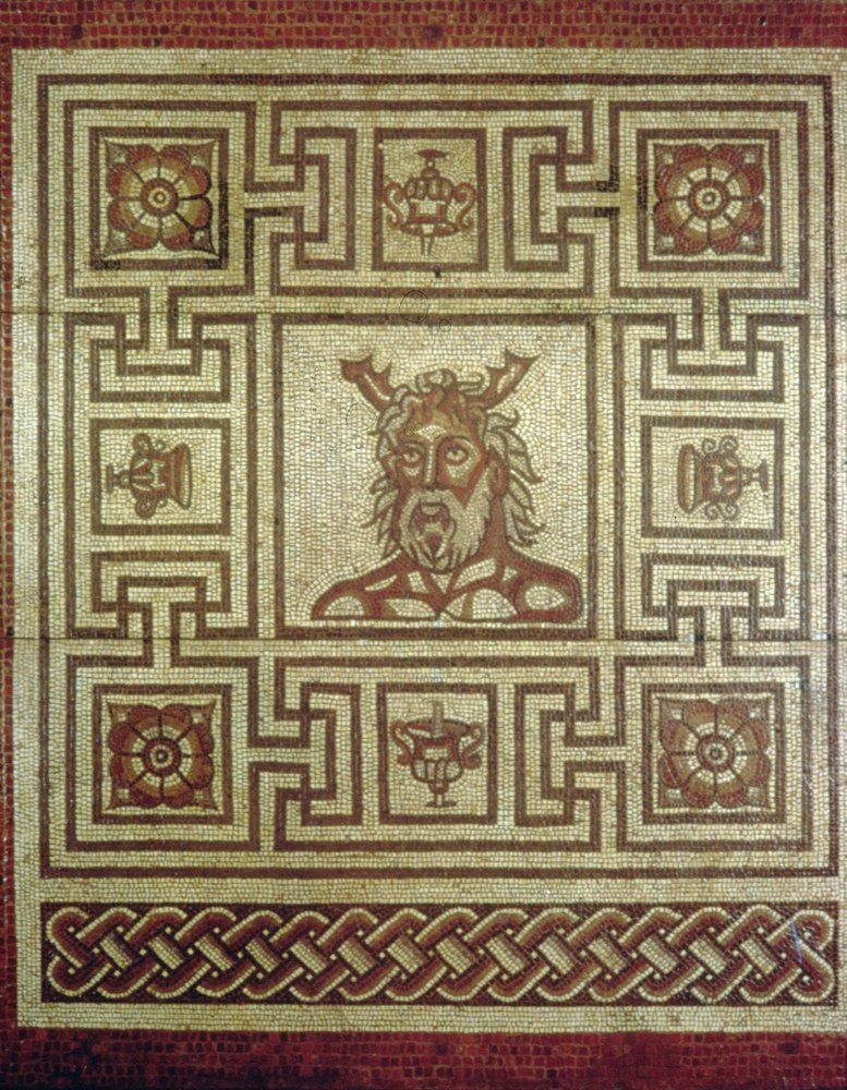 Sea God mosaic, Insula IV Building 8, c.160-190 AD by Roman