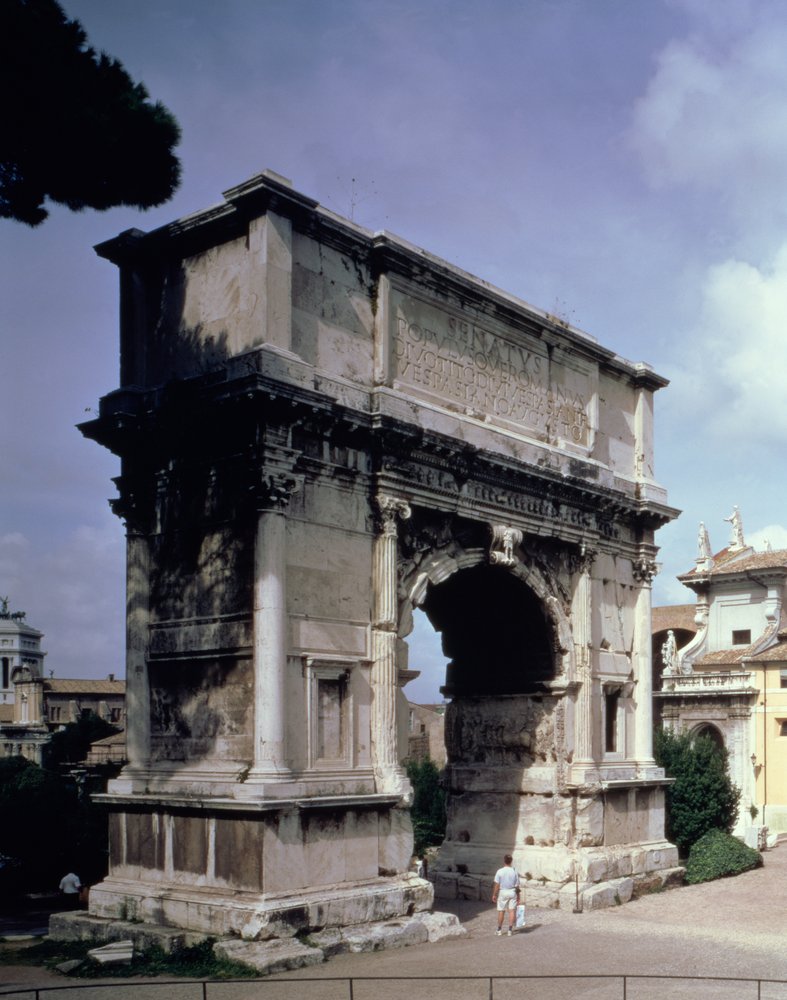 The Arch of Titus, to commemorate the Emperor's Sack of Jerusalem in 70 AD