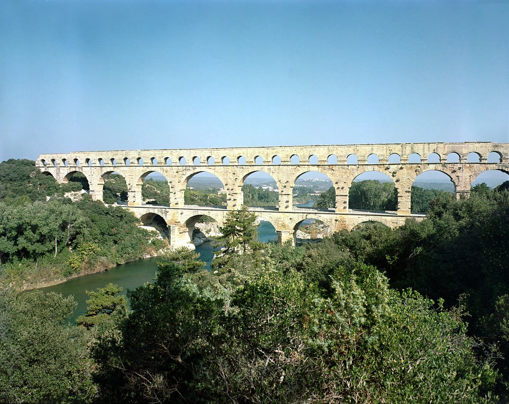 View of the Roman Aqueduct, Built c.19 BC by Roman